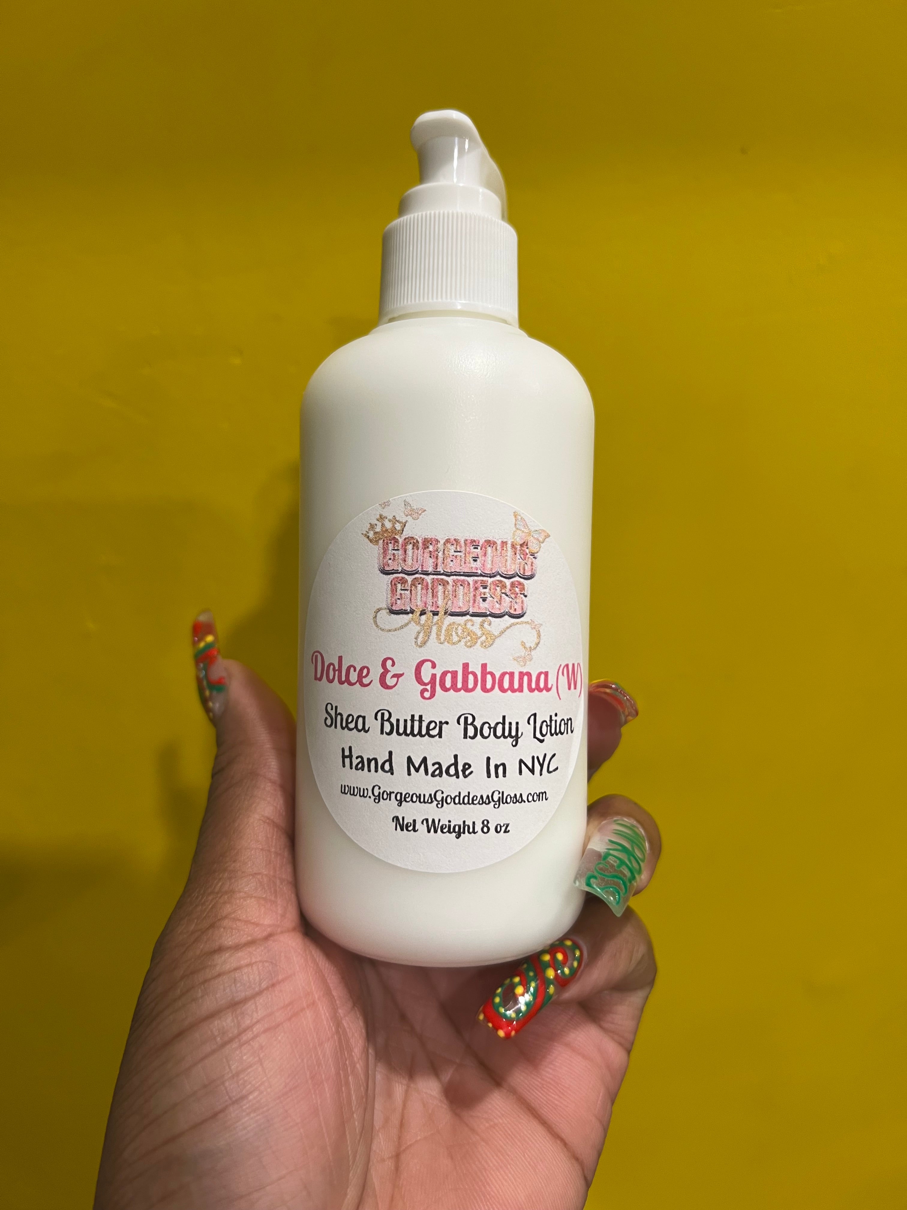 Dolce & Gabbanna Shea Butter Body Lotion 8oz – GorgeousGoddessGloss LLC