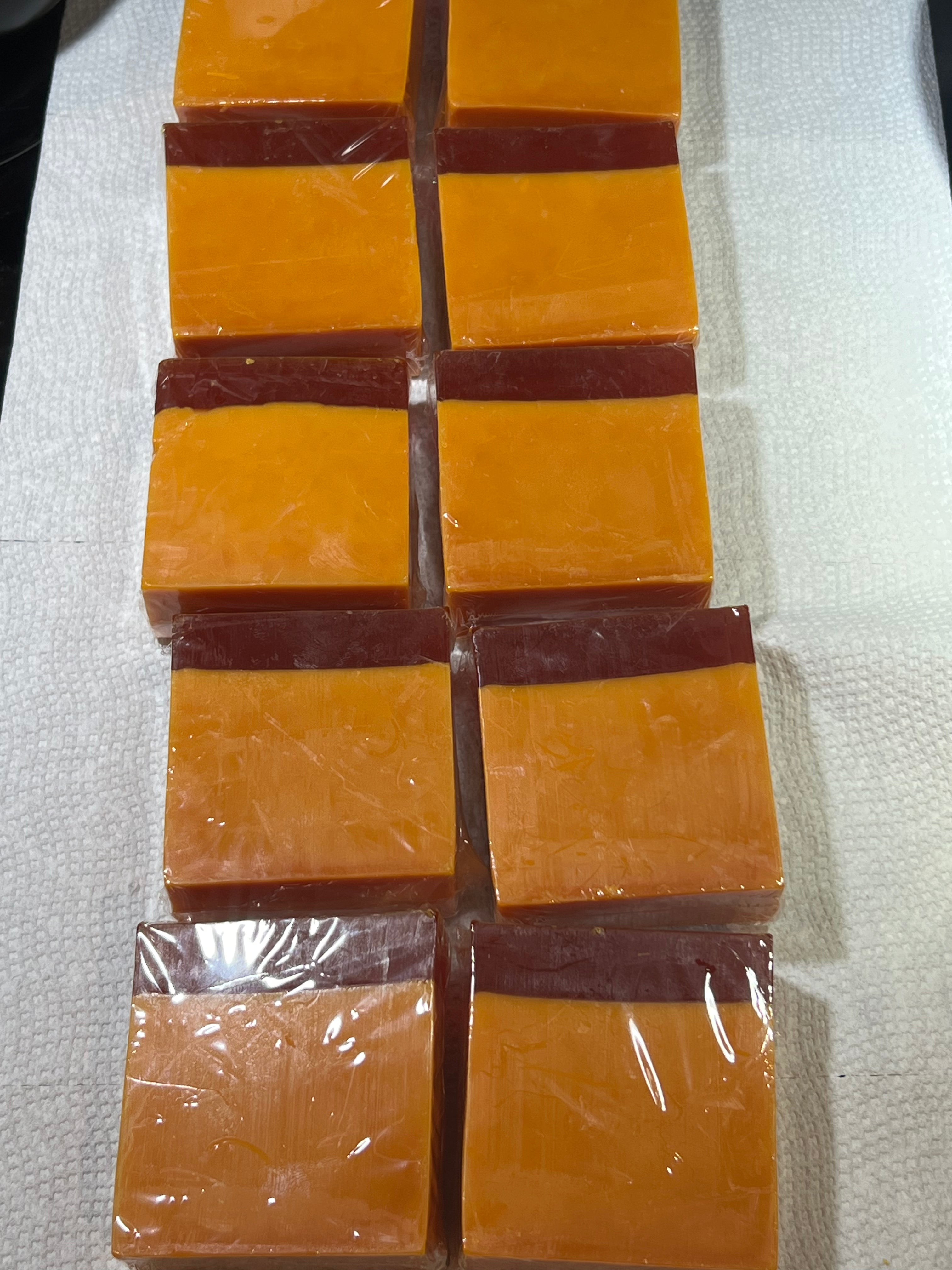 Turmeric Glycerin lemon Specialty Soap (Clear and Solid Layers ...