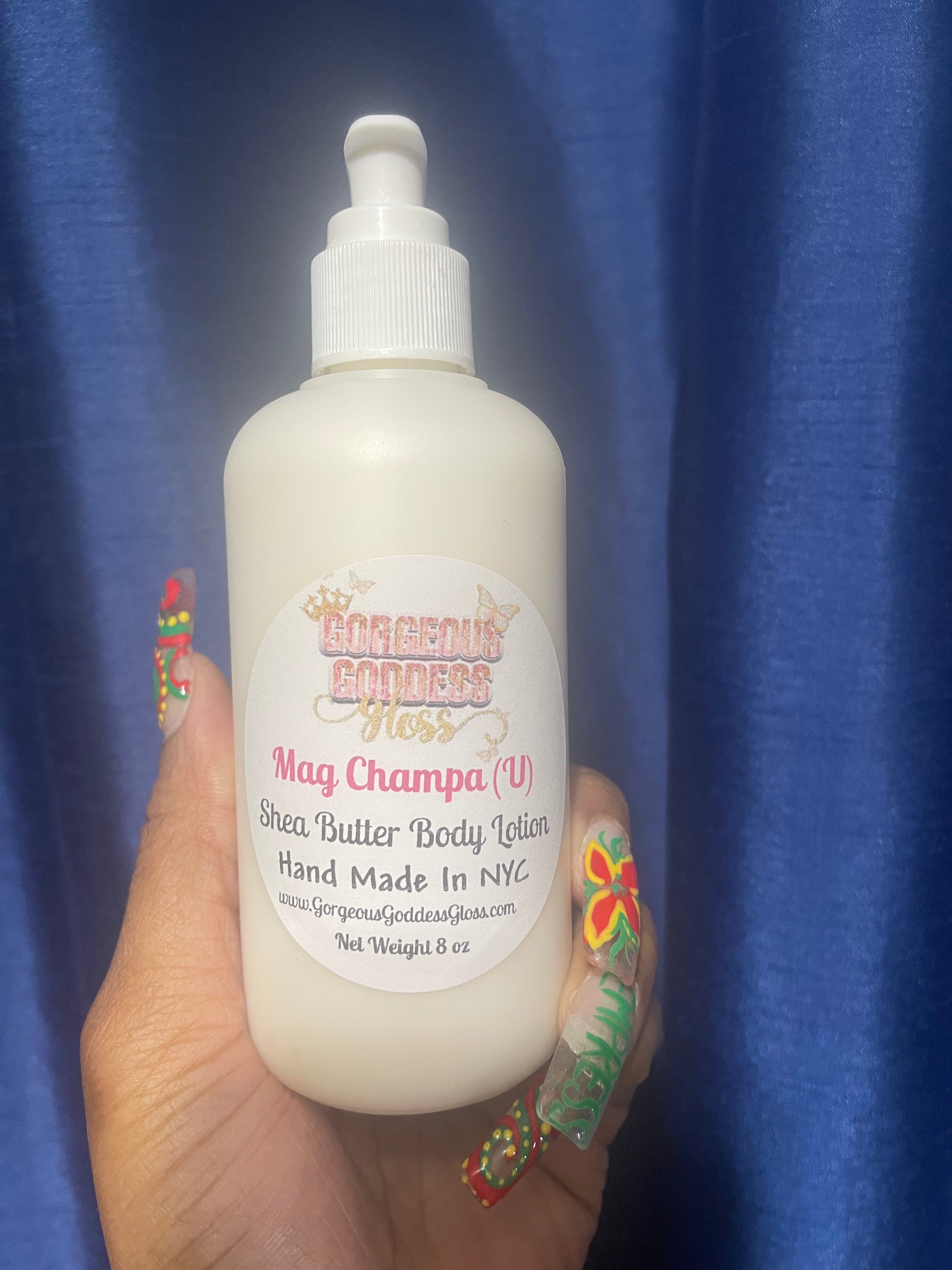 Mag Champa Shea Butter Body Lotion 8oz – GorgeousGoddessGloss LLC